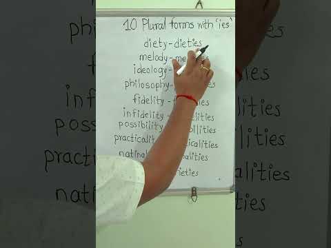 10 Plural forms with 'ies' | Plural Nouns for kids #shorts