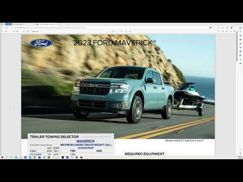 2023 FORD MAVERICK MAX TOWING CAPACITY EXPLAINED! WHAT IS THE 4,000 LB 4K TOW PACKAGE 53Q