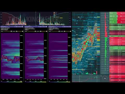 HD Bitcoin Live BookMap + Liquidation HeatMap + KingFisher #bookmap #hyblock #liquidations #bitcoin