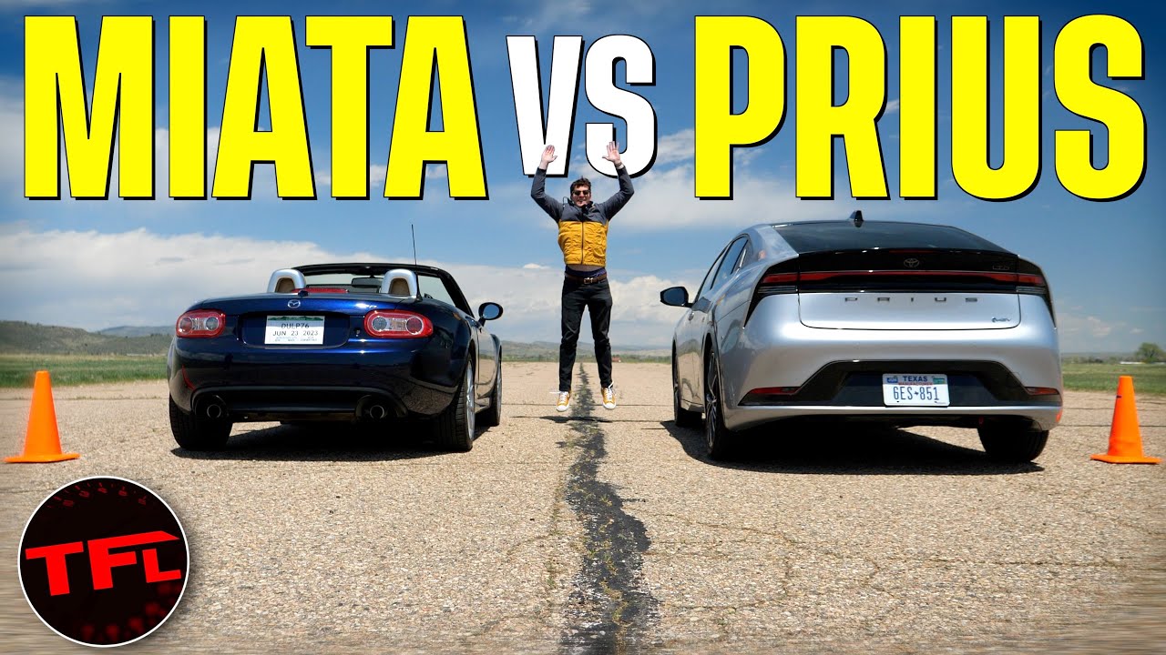 New Toyota Prius Drag Races Old Mazda MX-5 Miata, Cue Sad Violin Music ...