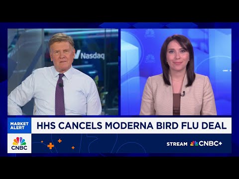 HHS cancels Moderna bird flu deal