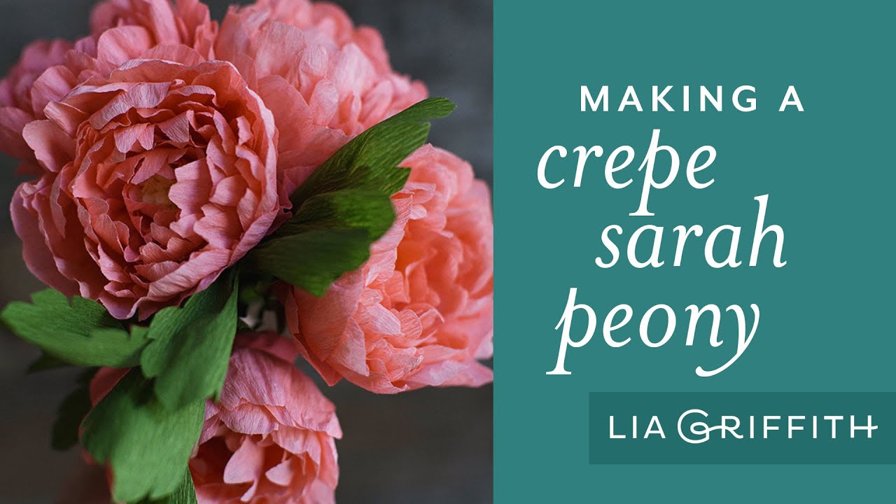 Creating Crepe Paper Sarah Peonies