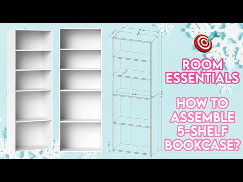 HOW TO ASSEMBLE TARGET’S ROOM ESSENTIALS 5-SHELF BOOKCASE? I TheGarcias
