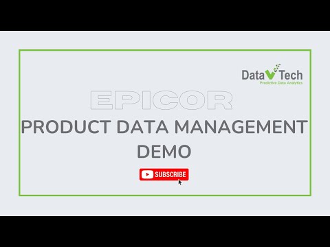 Epicor Product Data Management Demo