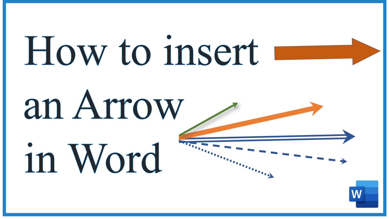How to Insert an Arrow in Microsoft Word