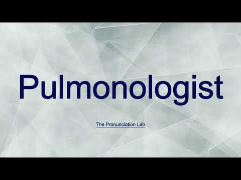 Pulmonologist Pronunciation: How to Pronounce Pulmonologist — How to Say Pulmonologist?