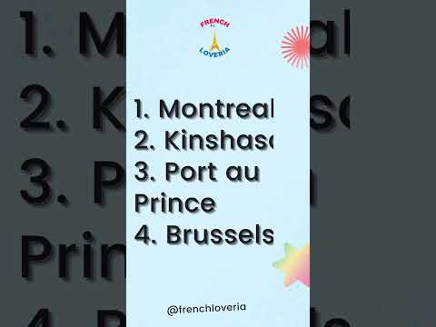 World's largest French speaking country after paris | learn french |paris #french # frenchonline