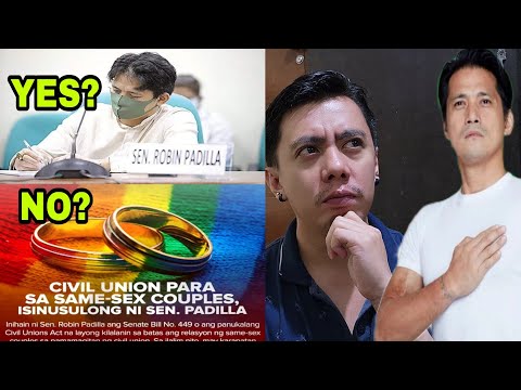 YES OR NO? Senator Robin Padilla, Isinusulong ang Pag Institutionalize ng Same Sex Civil Union