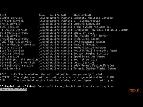 Learn Hands On Linux System Administration Controlling Services with systemctl|packtpub com ...