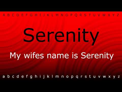 Here I will teach you how to pronounce 'Serenity' with Zira.mp4