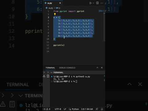pprint() instead of print() in Python??? #coding #python #pythonprogramming