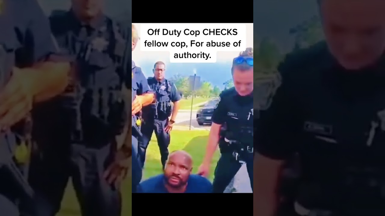 Off Duty Cop Puts Arresting Officer on Notice