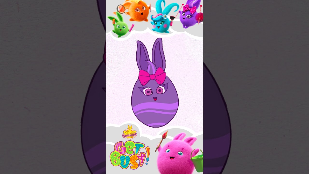 Arts and Crafts | How to Draw Easter Bunnies | Sunny Bunnies Get Busy #shorts #sunnybunniescartoon