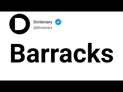 Barracks Meaning In English