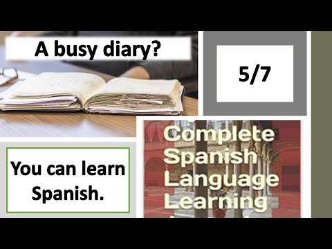 Talk about your schedule in Spanish. Is it busy? Daily word builder series. Ocupado 5/7