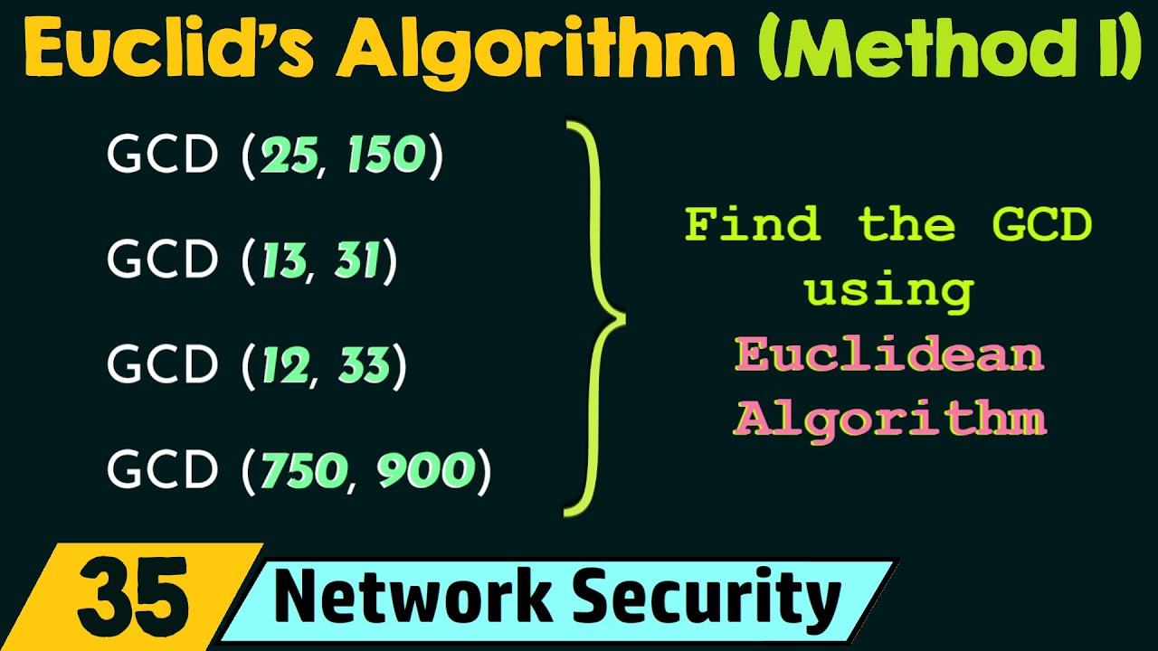 GCD - Euclidean Algorithm (Method 1)