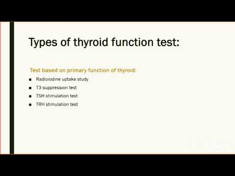 Thyroid function test (TFT)