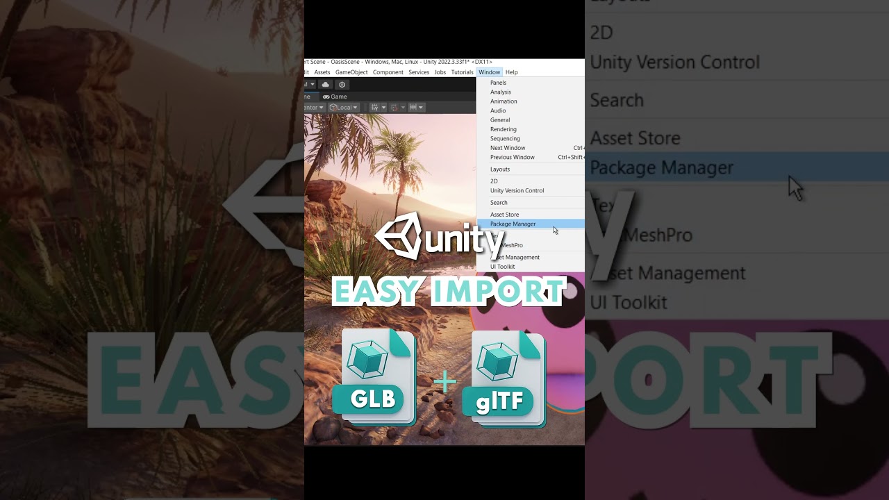 USE GLB & GLTF Format in Unity