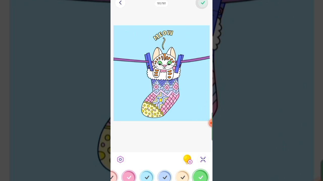 Cat in socks?? #coloring #animal #shorts