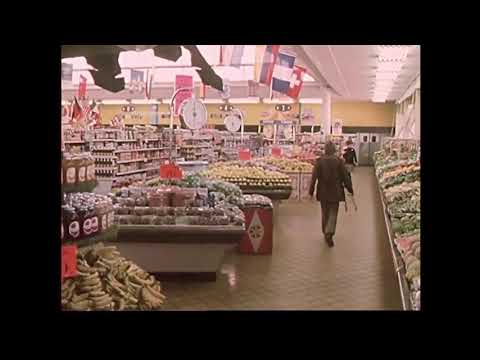 Buying groceries in the early 70s