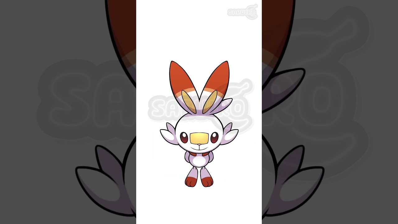 🐰🔥 #shorts #pokemon #art #fanart #scorbunny #cinderace