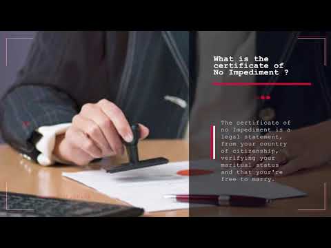 What is a letter of No Impediment Translation? (2021-2022) Johannesburg | Pretoria | Cape Town