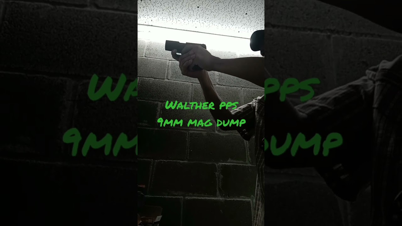 mag dump on a walther pps 9mm