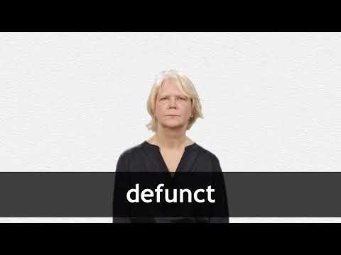 DEFUNCT の定義と意味｜Collins英語辞典