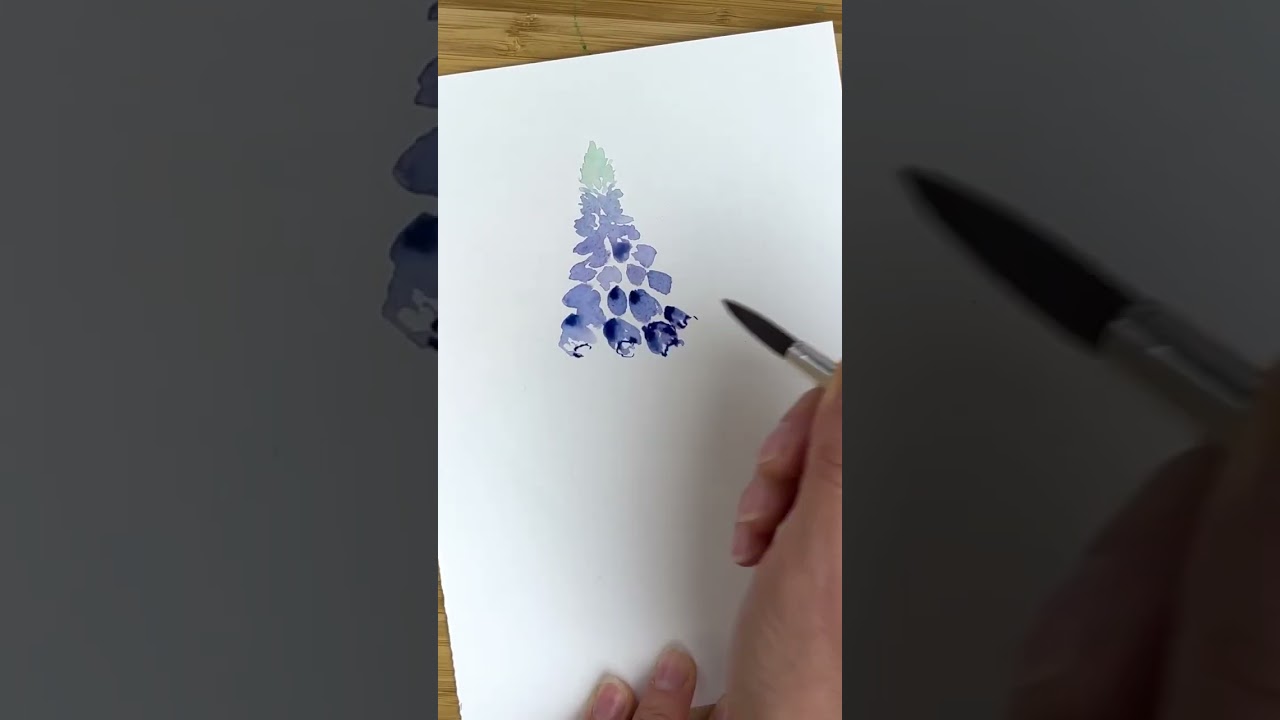 How to paint watercolor spring flowers for Easter cards #eastercards #loosepainting #springflowers