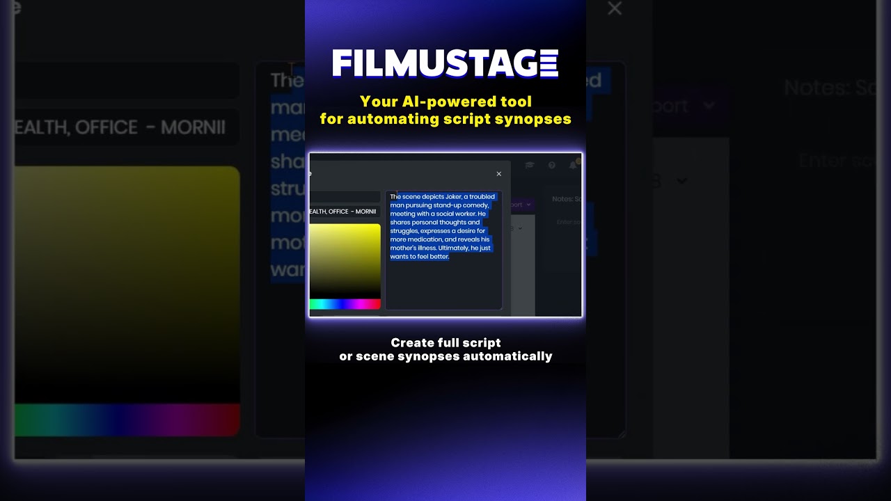 AI-Synopsis by Filmustage