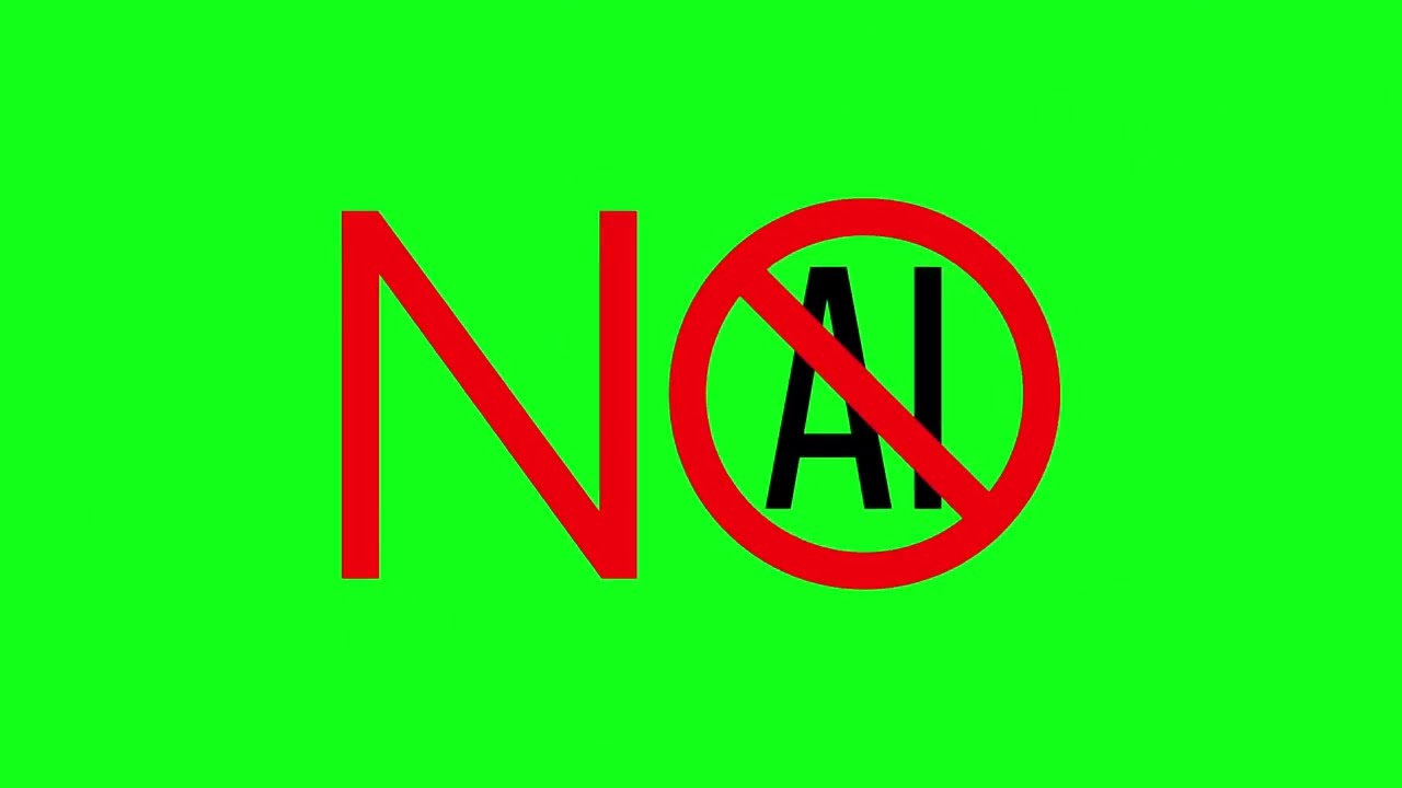 Free NO AI Logos Icons and Symbols Green Screen
