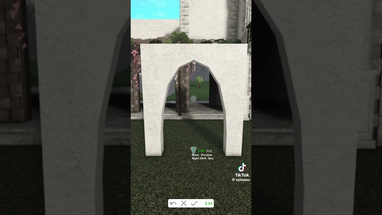 simple archway tutorial #shorts #bloxburg