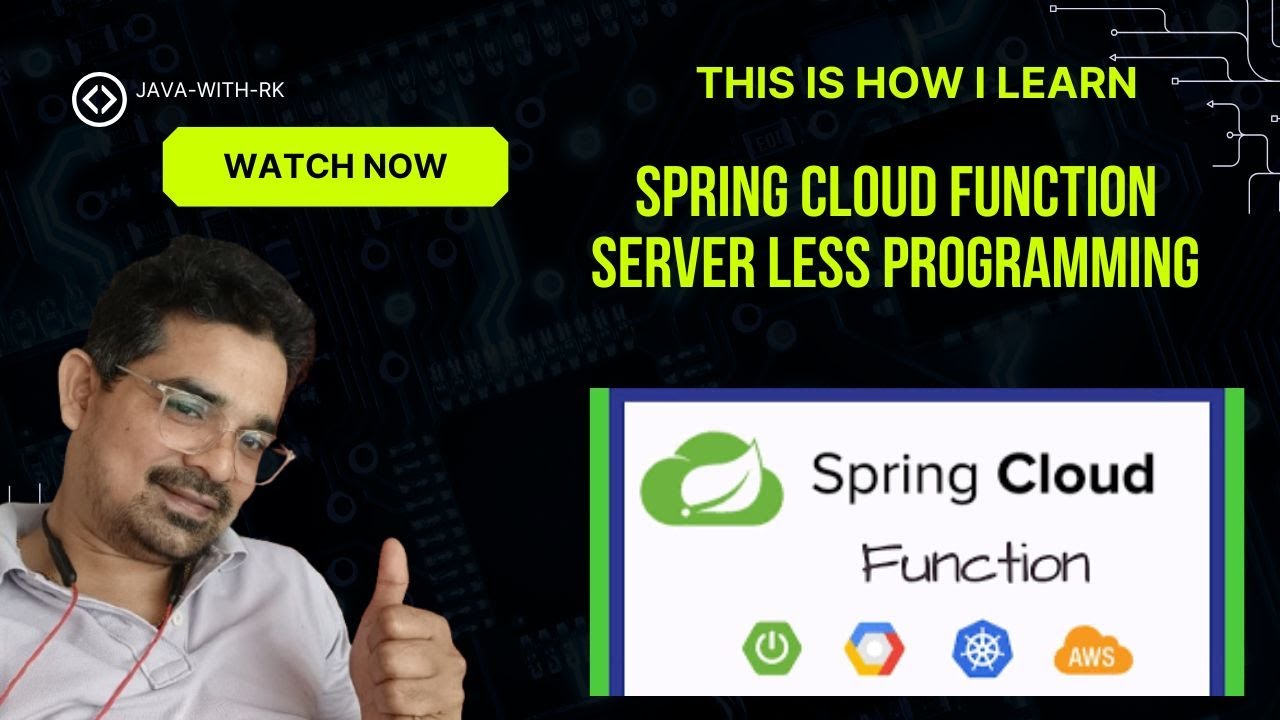 spring cloud function | server less programming | java with rk | springboot | microservices