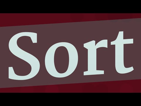 SORT pronunciation • How to pronounce SORT