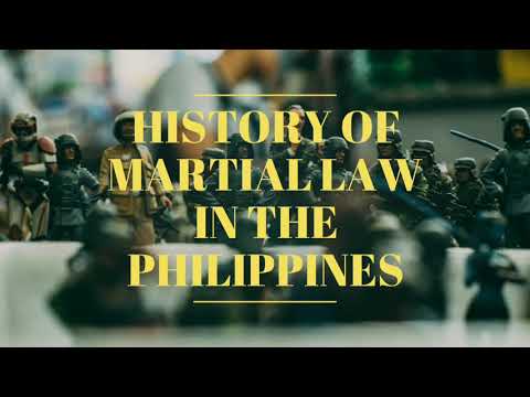 Timeline of Philippine Martial law proclamations (From spanish era to modern time)