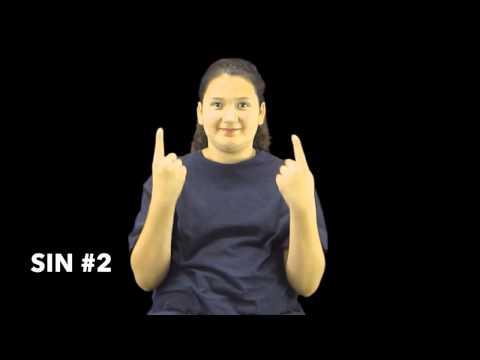Learn How to Sign the Word Sin #2
