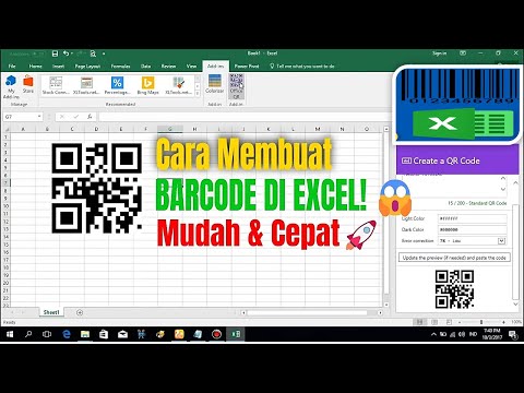 CARA MEMBUAT BARCODE DI EXCEL! 😱 (Mudah & Cepat) 🚀