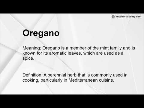 Oregano Meaning
