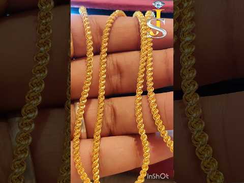 12 gram gold chain || light weight jewellery || Rope chain design SJ_Gold