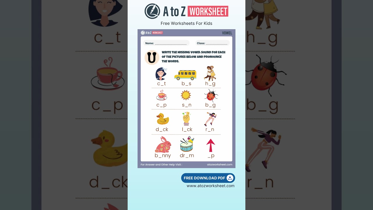 Alphabet Letter Fill Worksheet PDF | Ready to Print