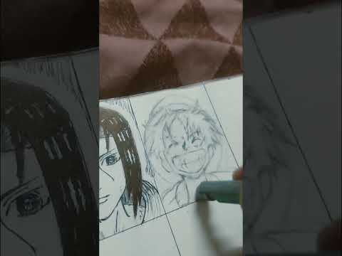 Luffy drawing | anime drawing 🔥 #shorts #Luffy