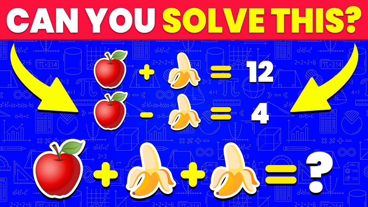 Ultimate Emoji Math Puzzle Challenge!