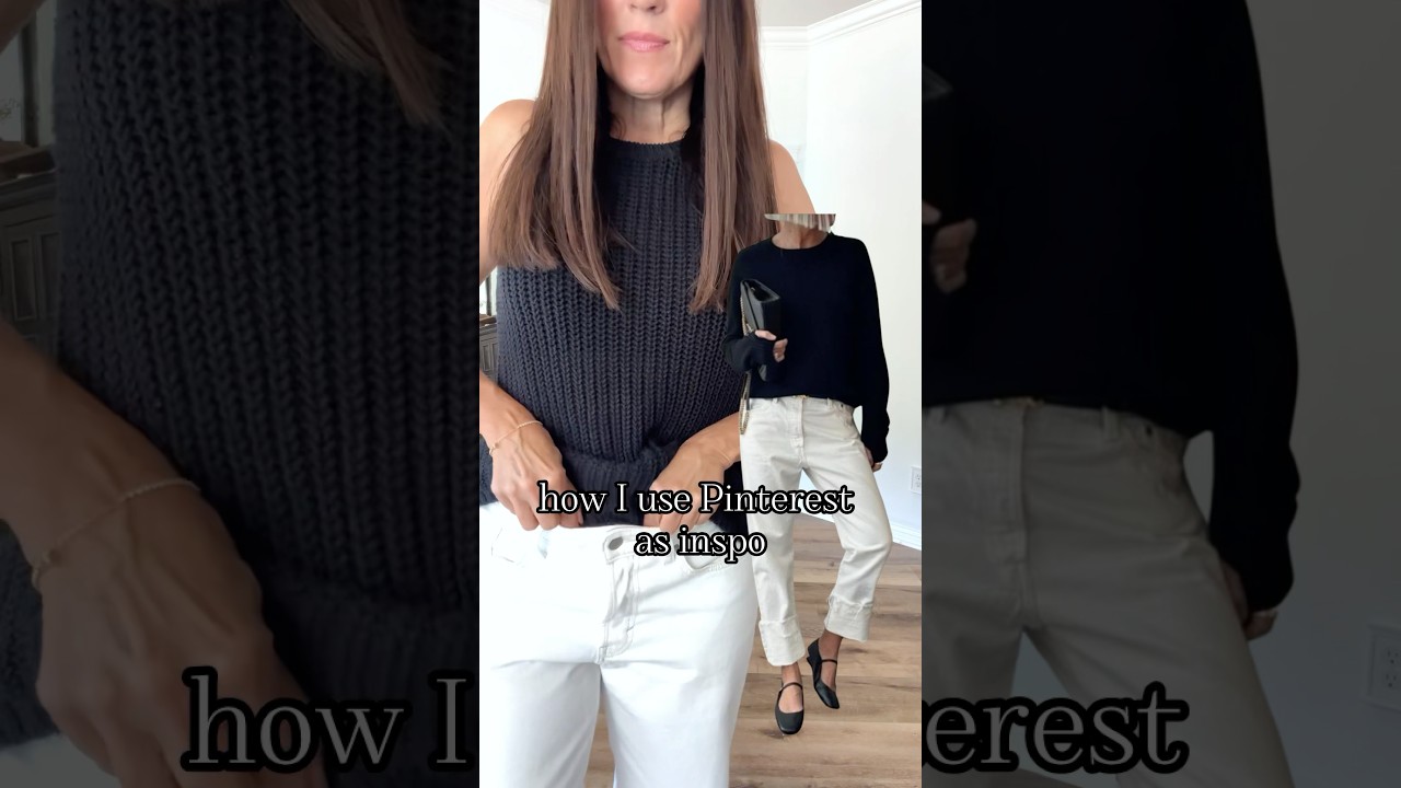 How I use Pinterest as inspo! Link to shop in comments, or find me on IG! #fashionover40