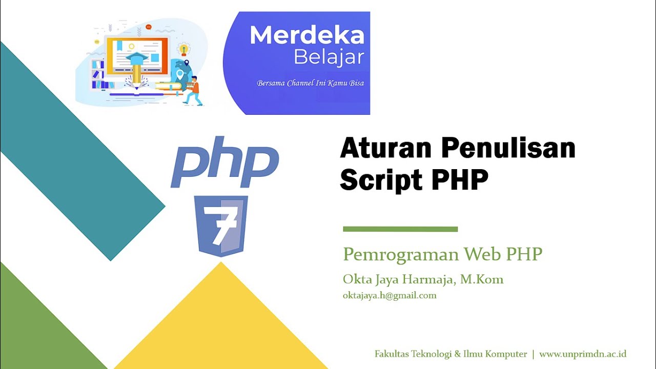 #3 Pemrograman PHP 7 - Aturan Penulisan Script PHP