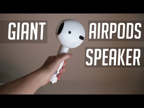 A GIANT AirPods Bluetooth Loudspeaker with Strong Bass from China!