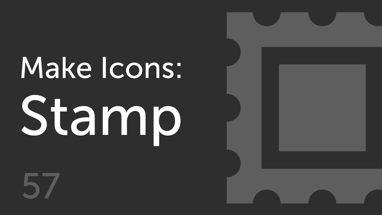 How to Make a Stamp Icon  | Make Icons 57