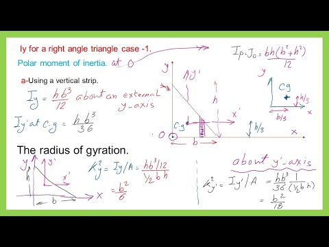 8-Moment of inertia-Iy for right-angle triangle-for case-1.