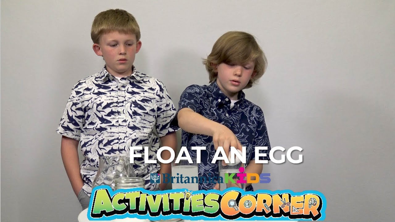 ACTIVITIES CORNER: Make an Egg Float with Science | Britannica Kids