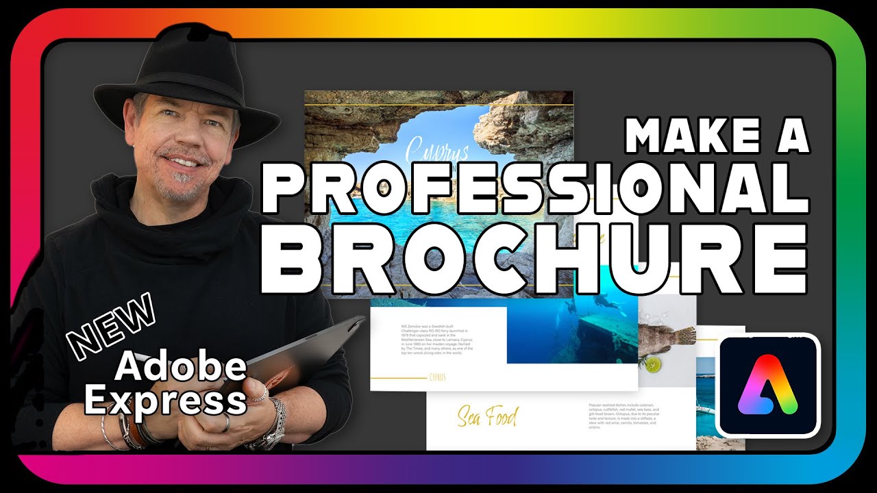 NEW ADOBE EXPRESS | Beginners Step-by-Step Tutorial to Make a Professional Multi-Page Brochure