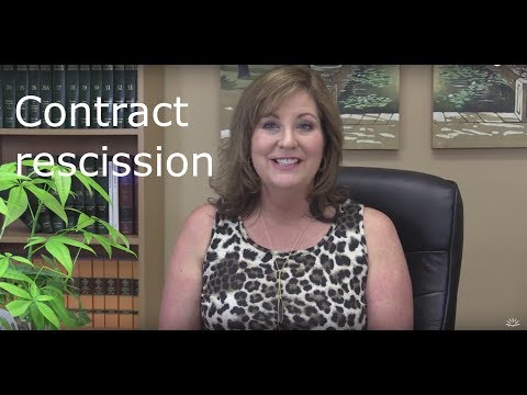 Contract Rescission